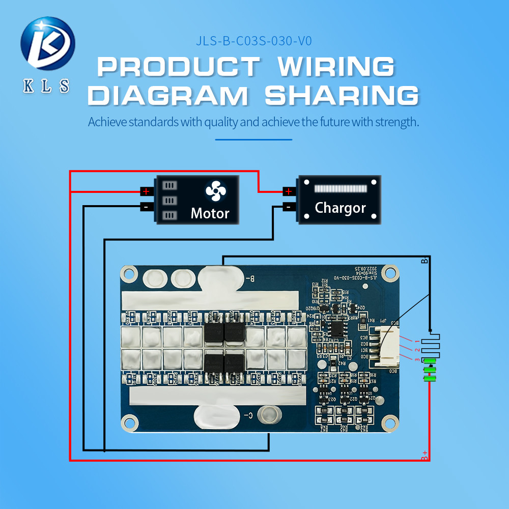KLS โรงงานไฟฟ้าดวงอาทิตย์ผลิต Bms 3s 12v Common Port Lifepo4 ระบบจัดการ ...